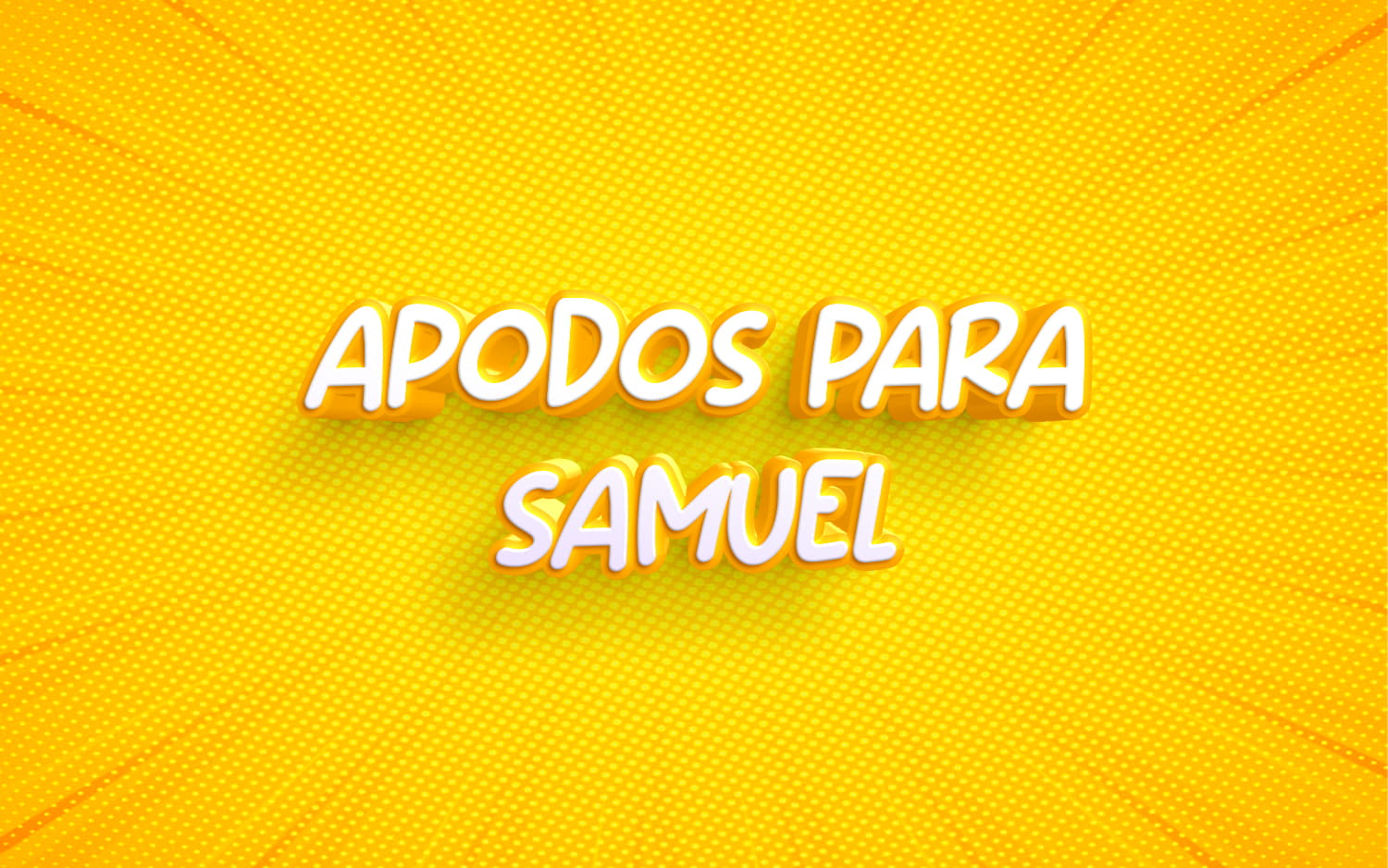 Apodos para el nombre Samuel (+30) - ¡Los mejores!